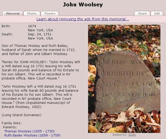 Woolsey Family